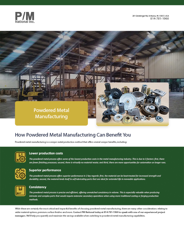 PM National – Powder metal processing